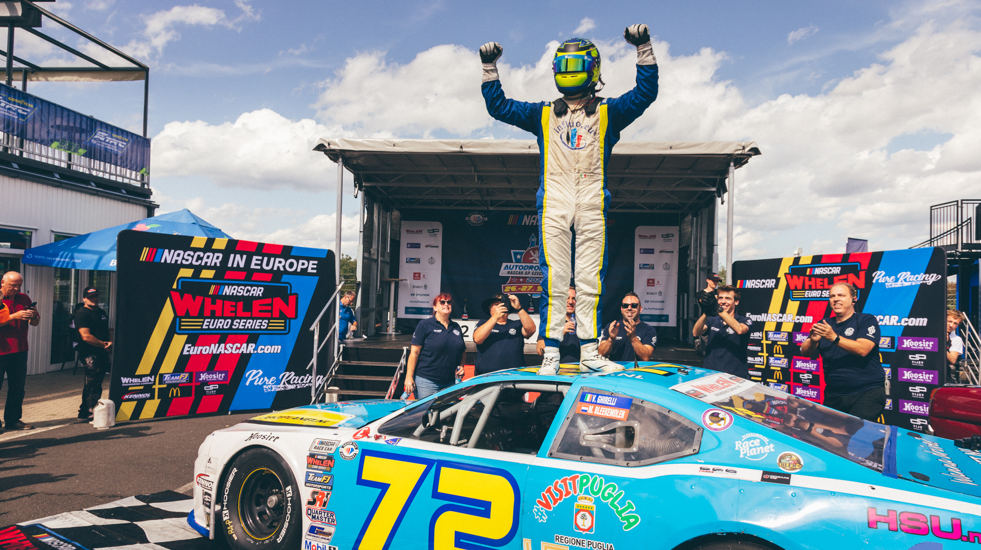 Vittorio Ghirelli wins dramatic race at Autodrom Most - NASCAR Euro Series