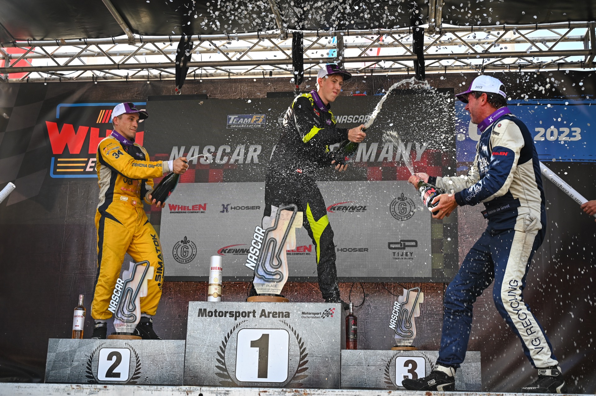 Patrick Schober and Double V Racing celebrate maiden EuroNASCAR win in ...