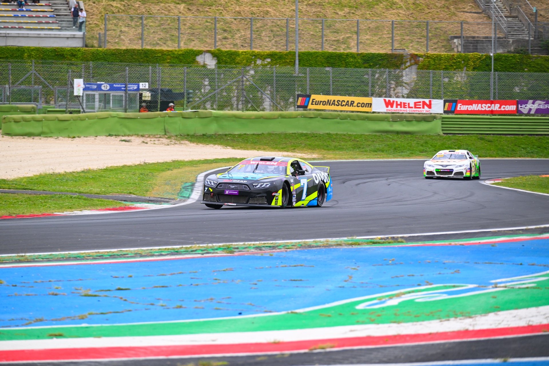 Perfect sweep: Martin Doubek defends the red Whelen banner in the ...