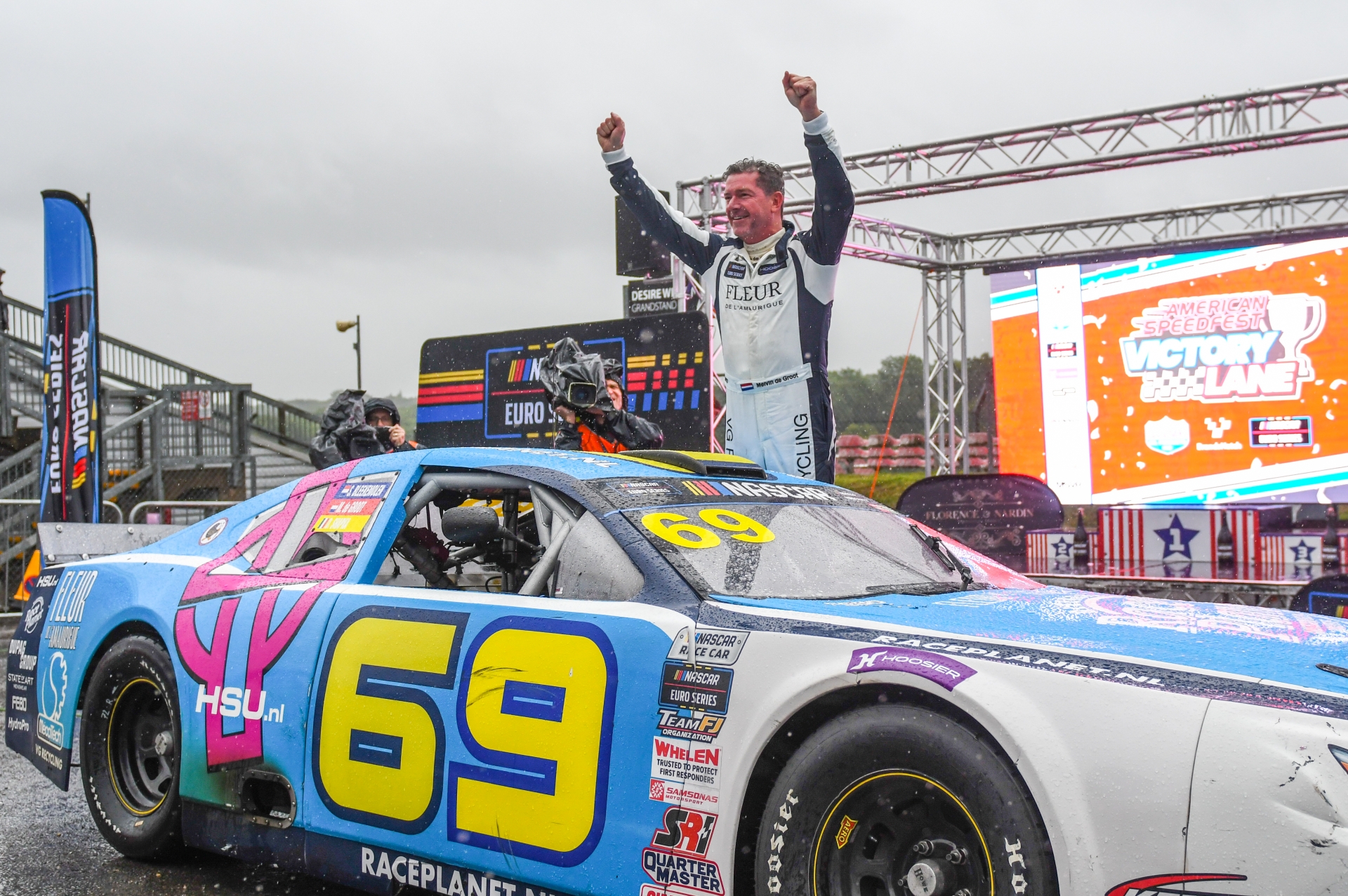 Melvin de Groot emerges from the storm and grabs his maiden NASCAR Euro ...