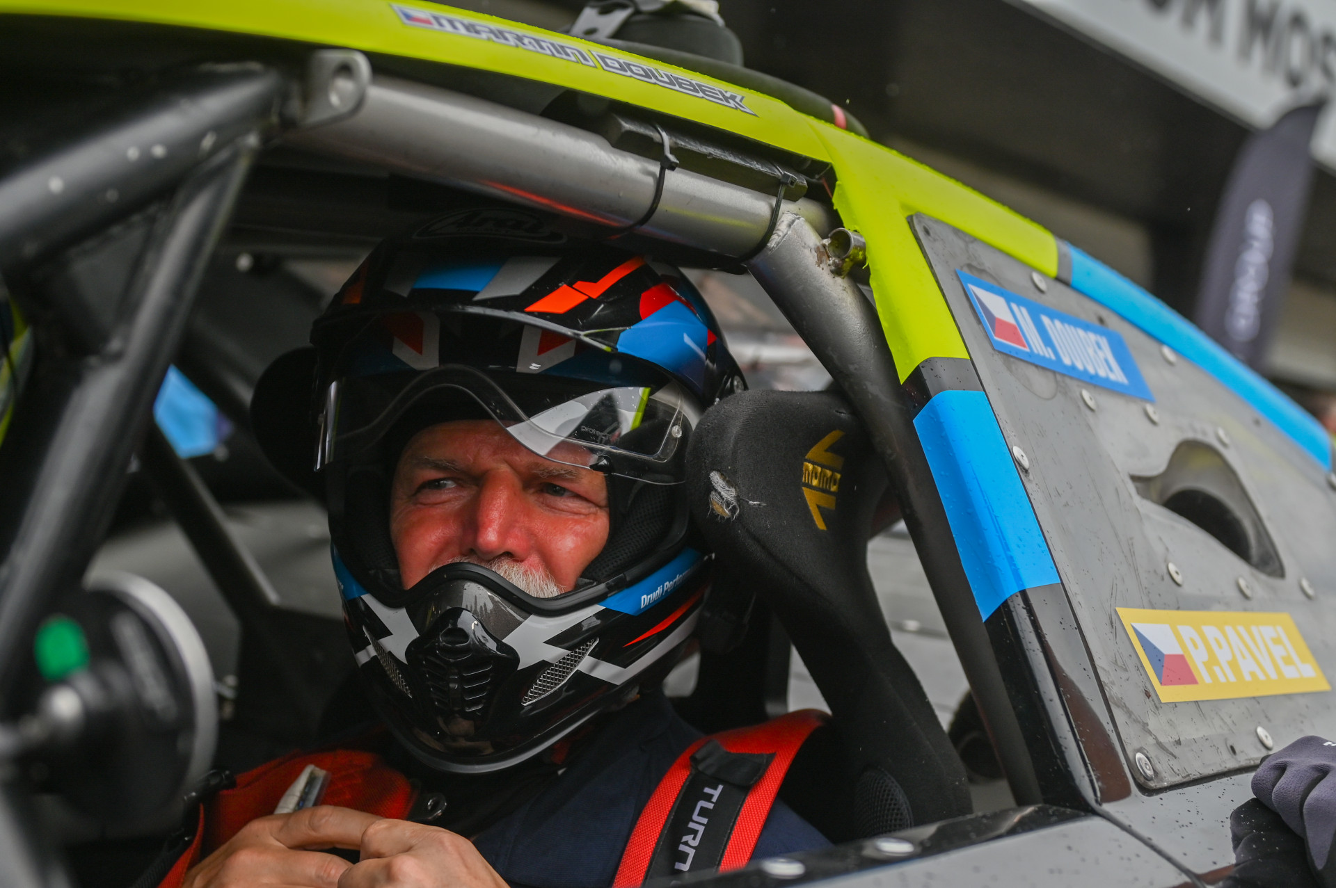 Czech President Petr Pavel drives a NASCAR Euro Series car at Autodrom ...