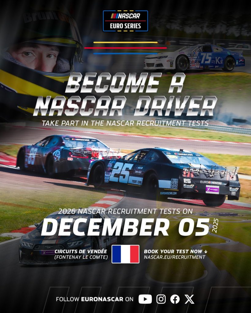 NASCAR Euro Series Offers 2026 NASCAR Recruitment Test on December 5th ...